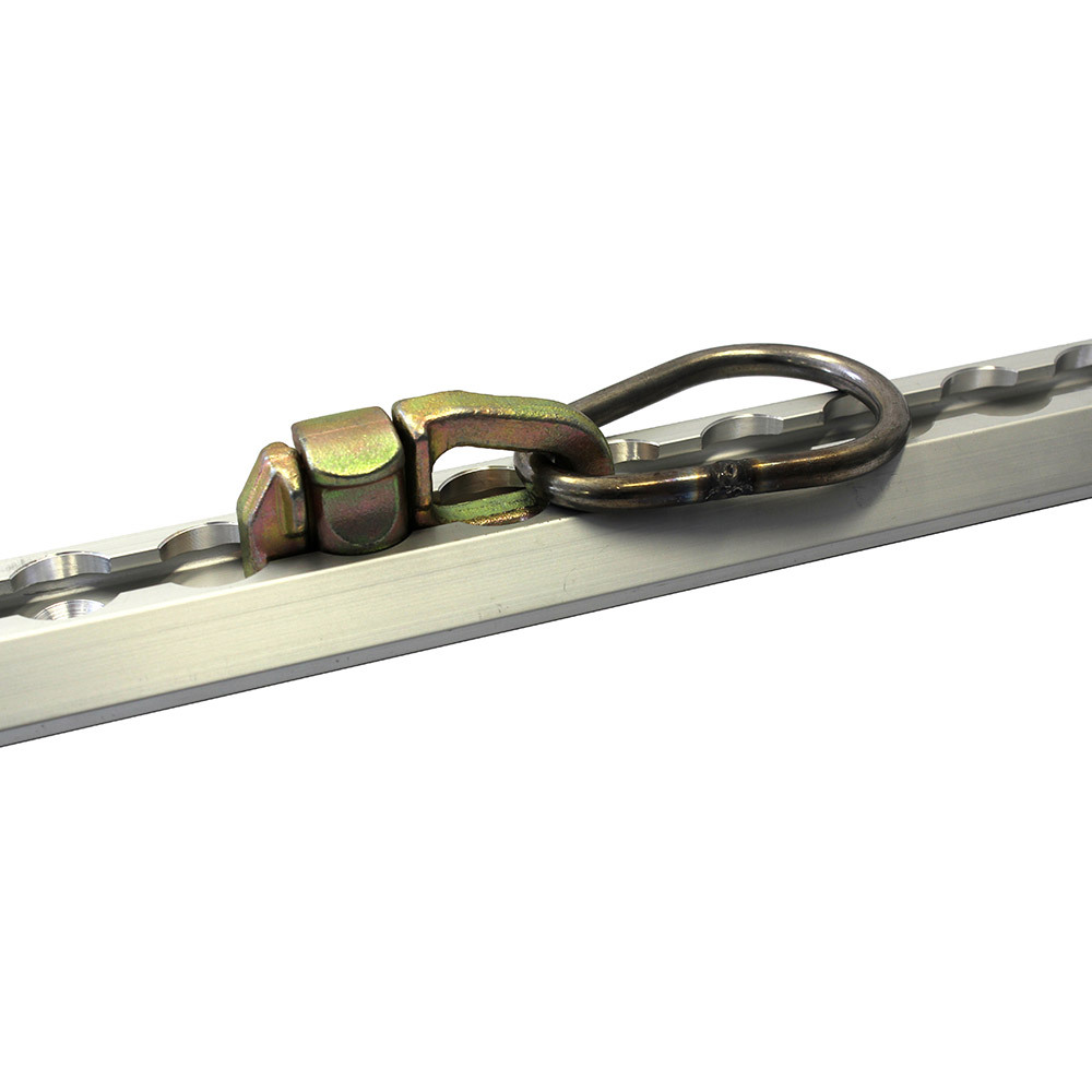 126mm aluminium track oval clip